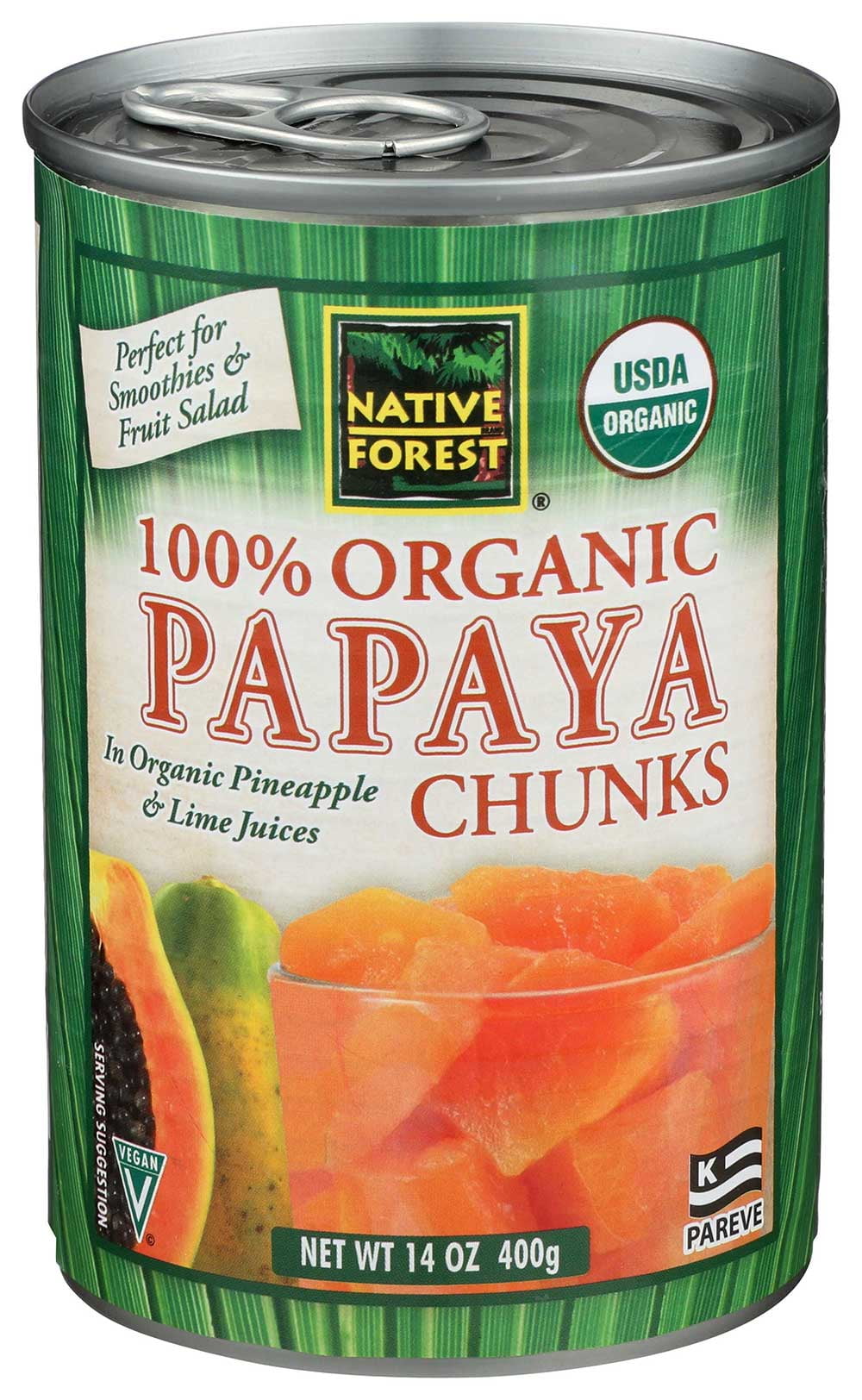 Native Forest Organic Papaya Chunk in Juice, 14 Ounce -- 6 per case ...