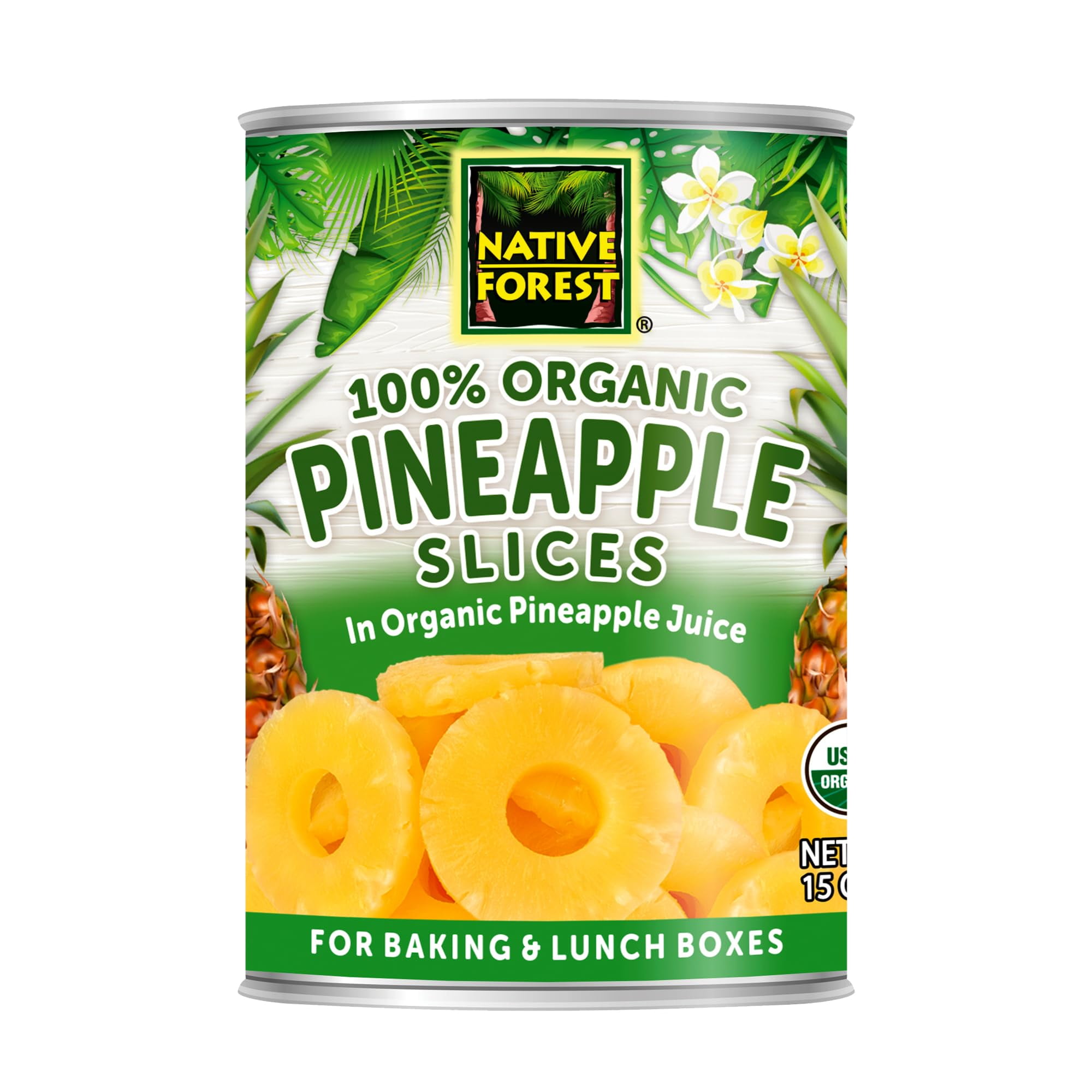 Native Forest Pineapple Slices - Pineapple KKS1 Canned, Pineapple Organic, Canned Fruit No Sugar ...