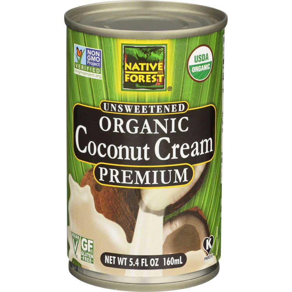 Native Forest Premium Organic Unsweetened Coconut Cream, 5.4 Fluid ...