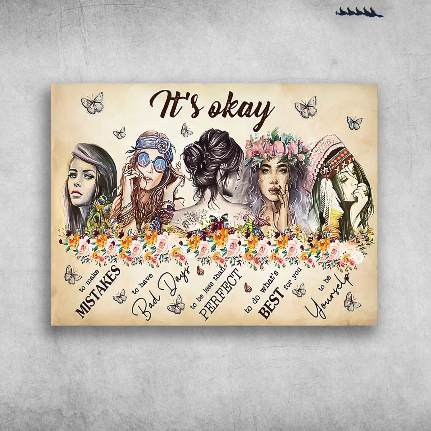 Native Girl, Hippie Girl, Butterfly Flower - It's Okay To Make Mistake ...
