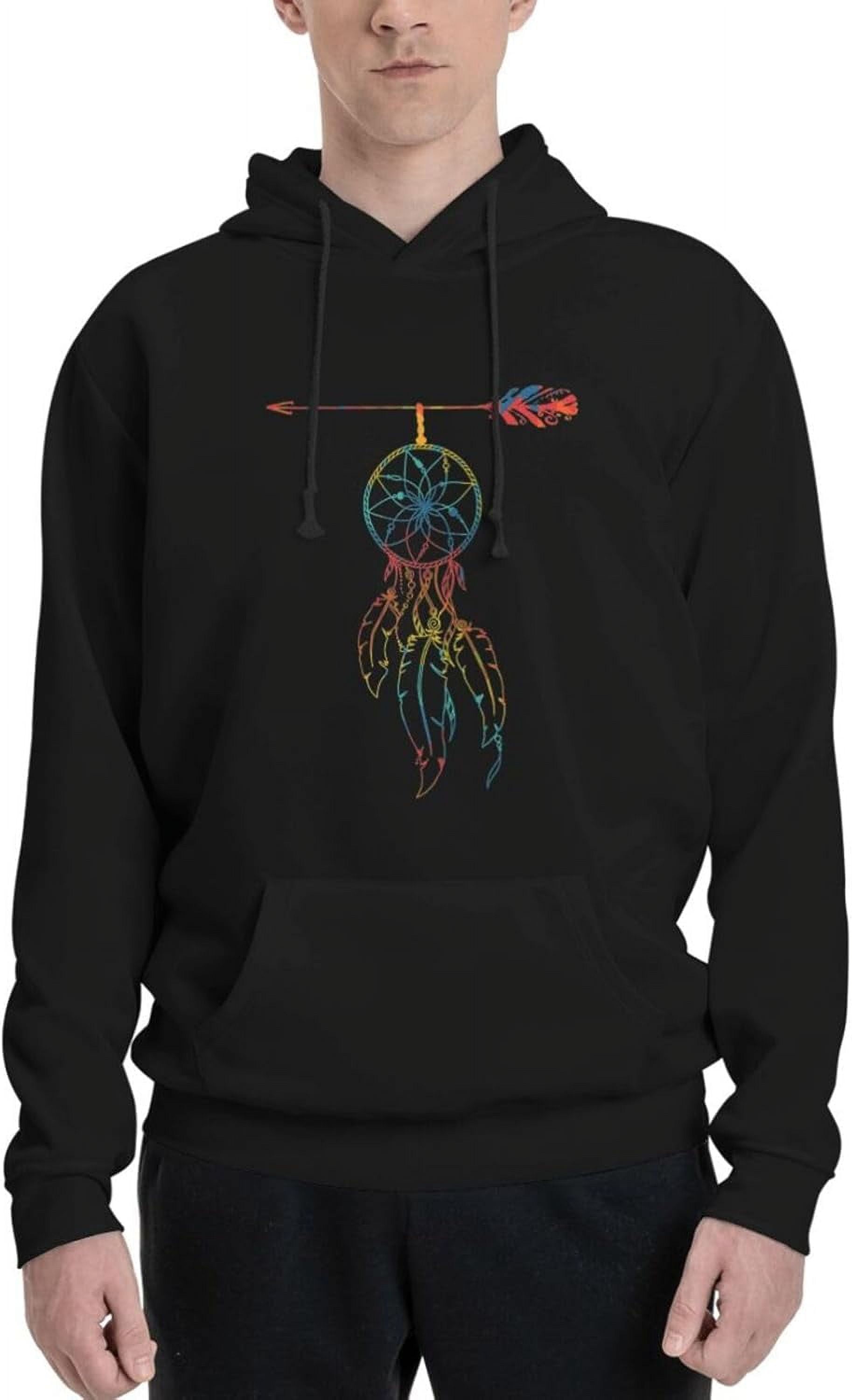 Native Indian American Dream Catcher Men's Hooded Sweatshirt Casual ...