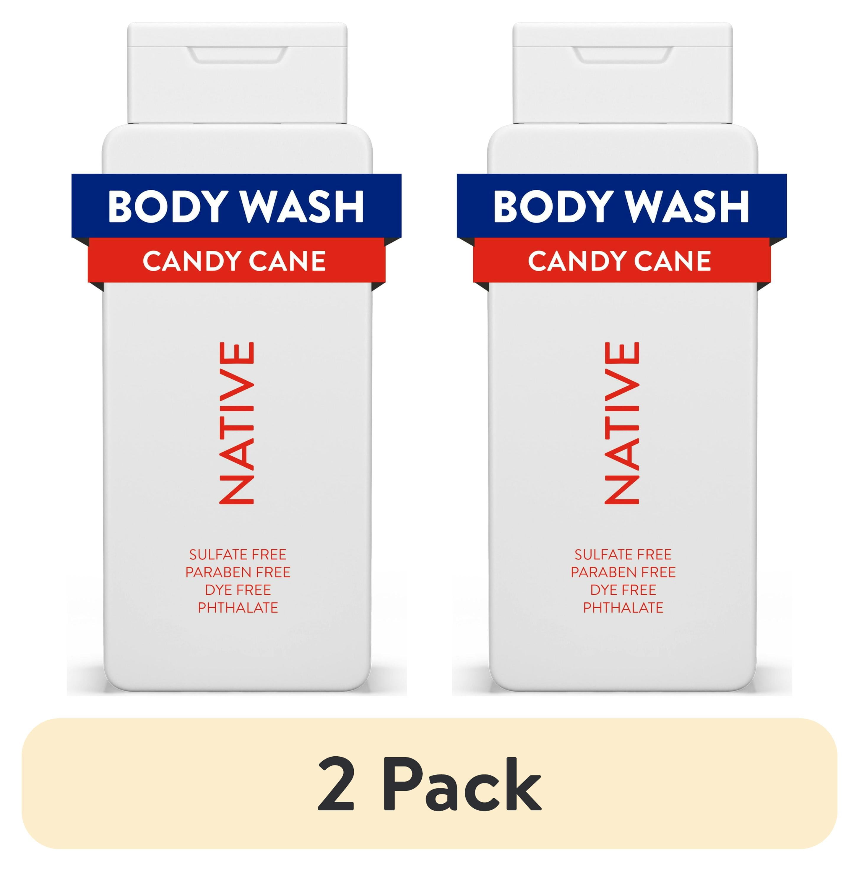 (2 pack) Native Limited Edition Candy Cane Body Wash, 18 oz - Walmart.com