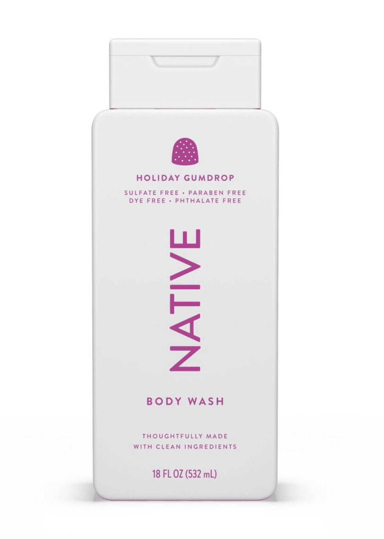 Native Limited Edition Body Wash - Holiday Gumdrop - Sulfate Free - 18 ...