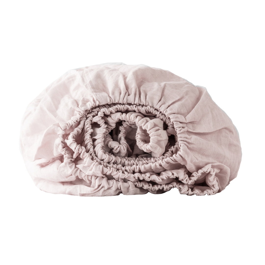 Native Linum Twin Fitted Sheet 1 Pc, Twin Bed Sheets, Linen Sheets, Hotel Sheets, Pink Sheets ...