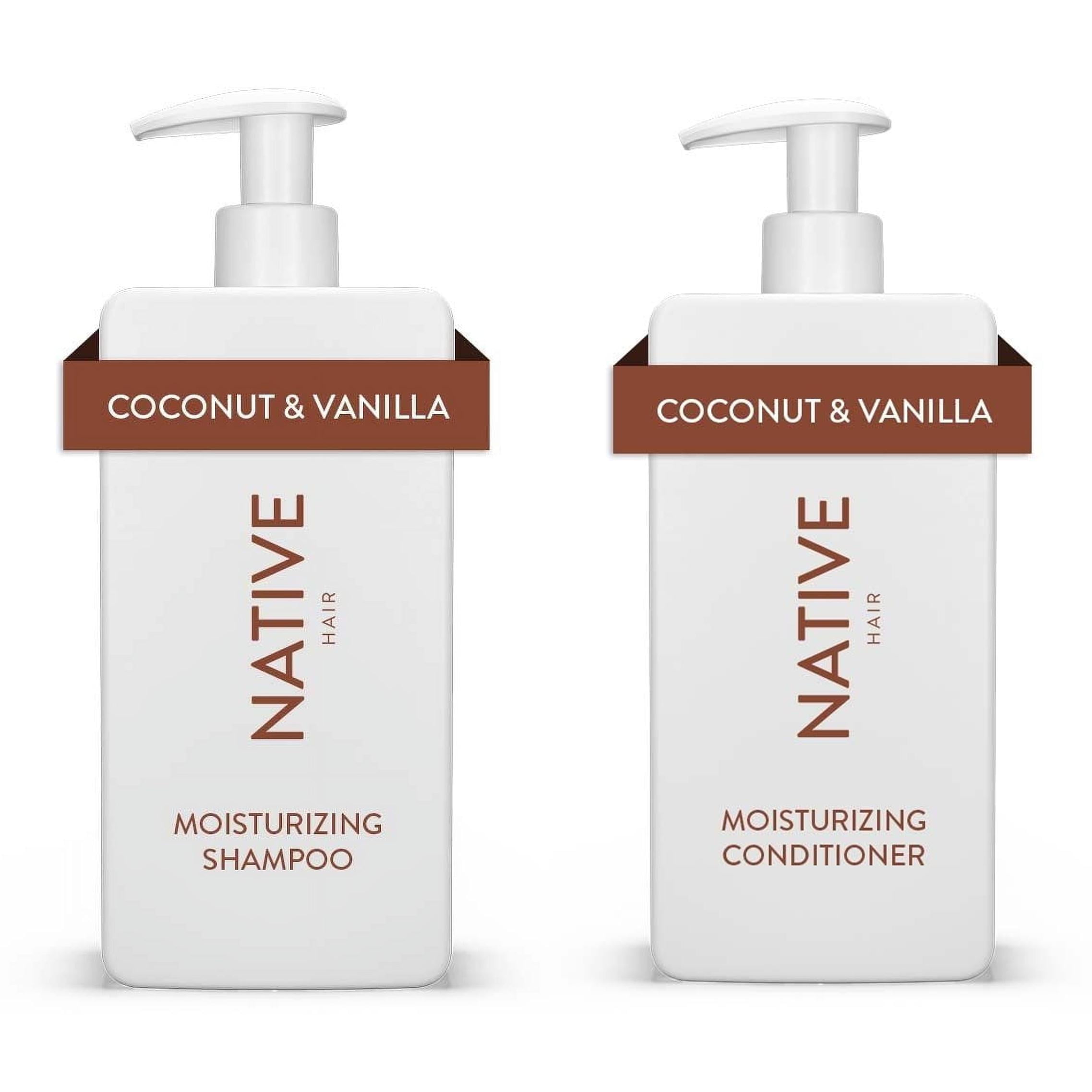 Native Moisturizing Shampoo & Conditioner Set, Coconut & Vanilla ...