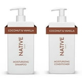 Native Moisturizing Shampoo & Conditioner Set, Coconut & Vanilla ...