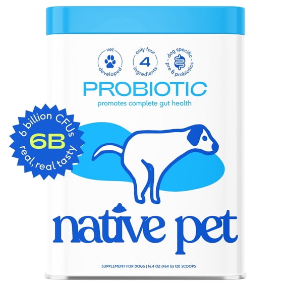 Native Pet, Dog Probiotics Supplement, 16.4oz, Gut & Digestive Support ...