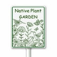 Native Plant Garden Sign, Native Plant Sign, Wildlife Habitat Sign ...