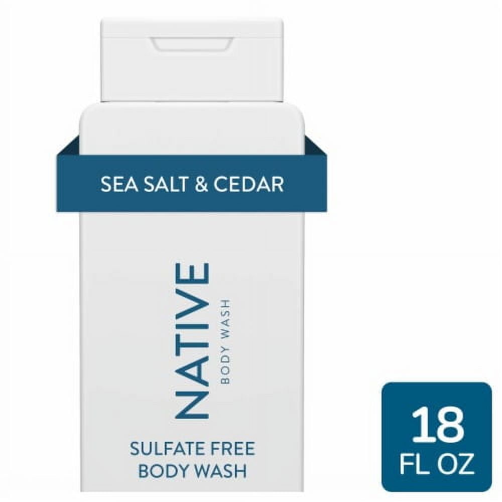 Native Sea Salt & Cedar Body Wash - 18 fl oz - Walmart.com