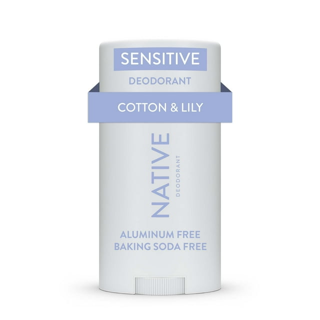 Native Sensitive Deodorant, Cotton & Lily, Aluminum Free, Sulfate Free ...
