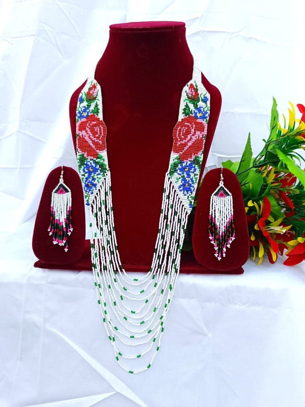 Native Style Layered Beaded Necklace– Ukrainian beaded Necklace Native ...