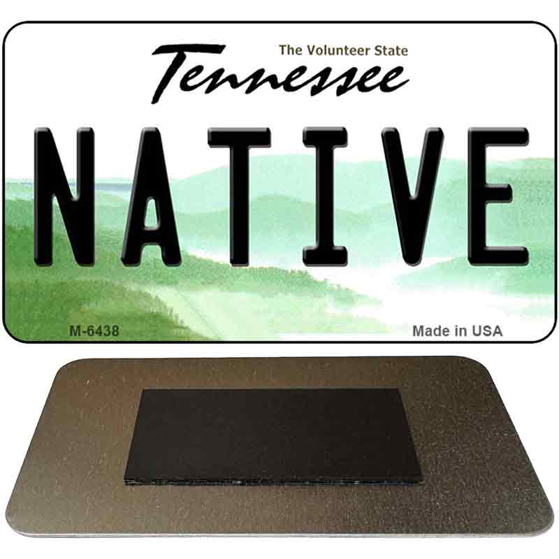 Native Tennessee State License Plate Tag Magnet M-6438 3.5" x 2" Magnet ...
