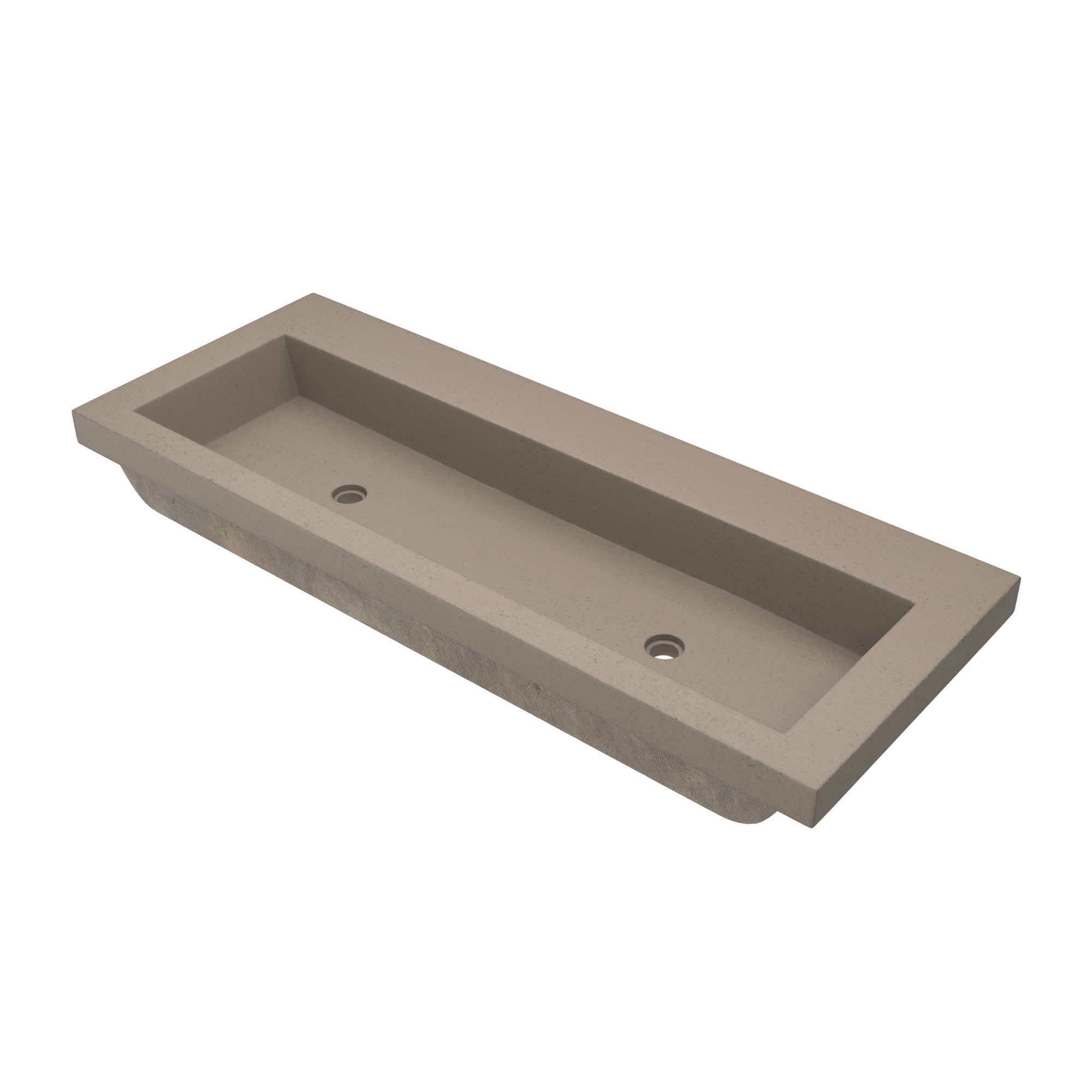 Native Trails 36" NativeStone Trough Drop-in Rectangular Bathroom Sink ...