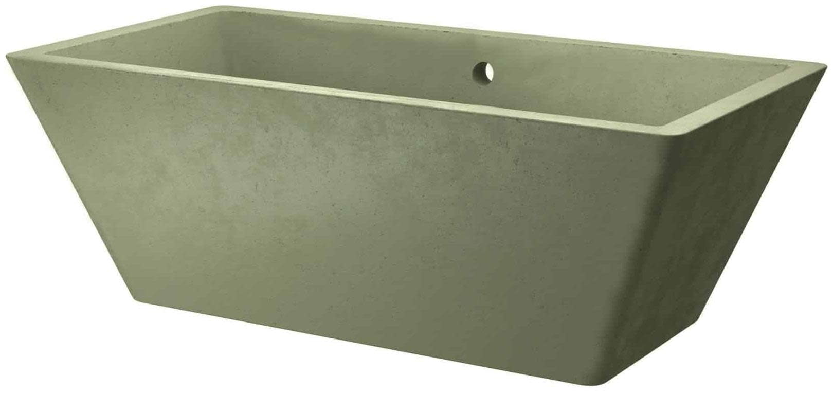 Native Trails NST6634-G Nativestone 66" Free Standing Concrete Soaking ...