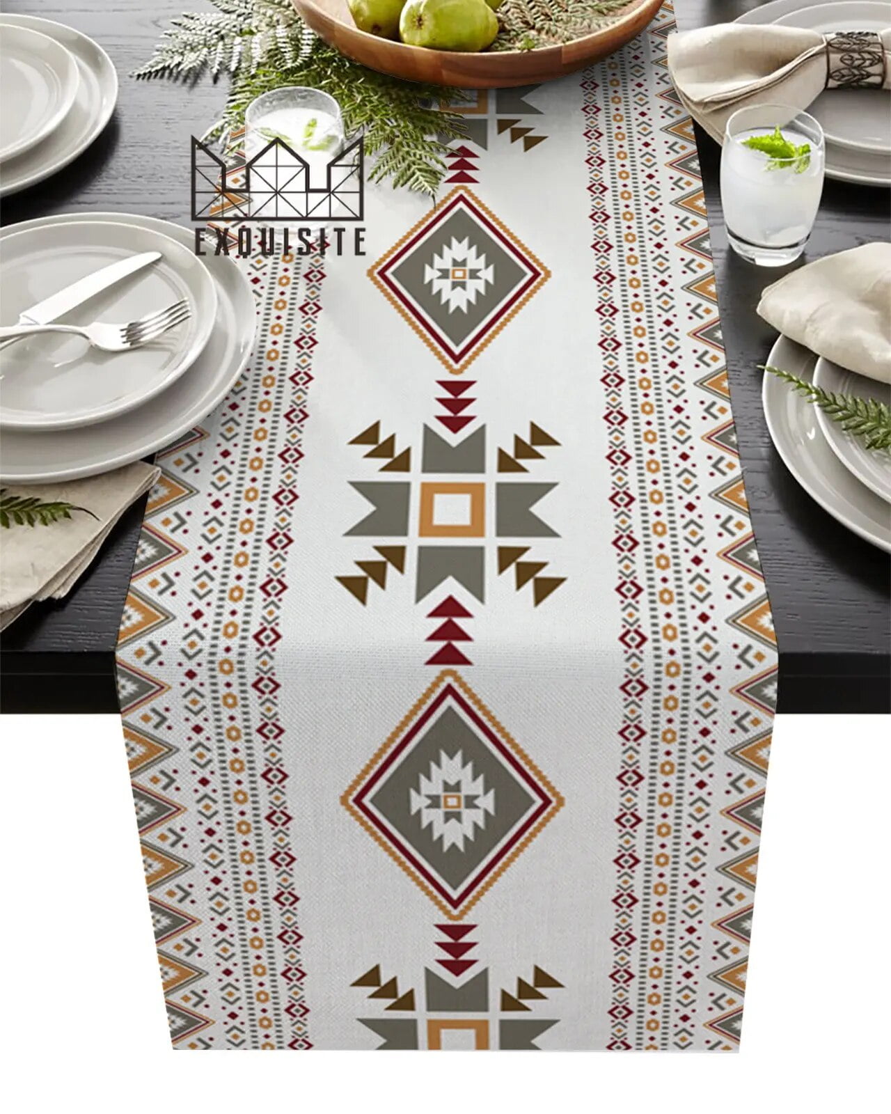 Native Tribal Totem Of Southwest America Bohemian Wind Table Runner ...