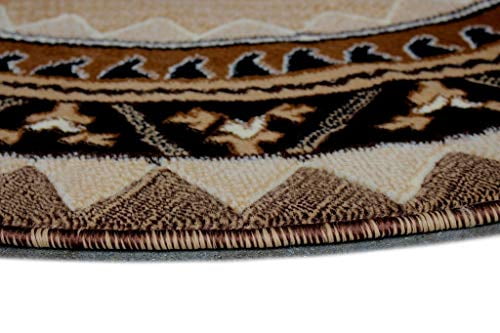 Native Tribal Western Indian Berber Beige Area Rug (7 Feet X 7 Feet ...