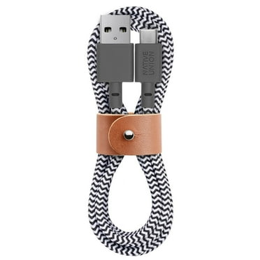 Native Union Belt Cable - 4ft Ultra-Strong Reinforced Lightning to USB ...