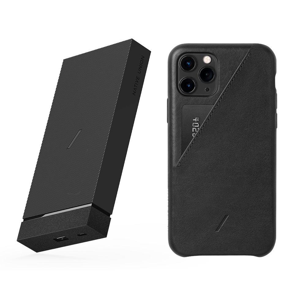 Native Union Bundle with Clic Card Case for iPhone 11 Pro, Black ...