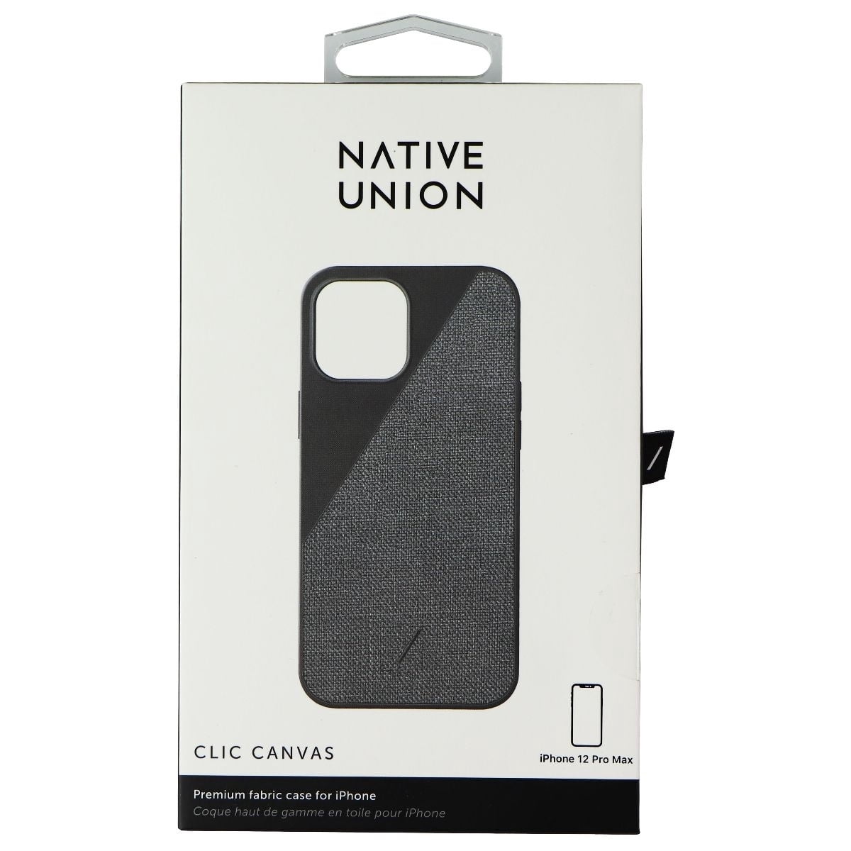 Native Union Clic Canvas Series Case for iPhone 12 Pro Max - Black ...