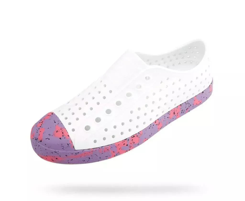 Native Unisex Classic Jefferson Marbled Slip On Regular Shoes, White ...