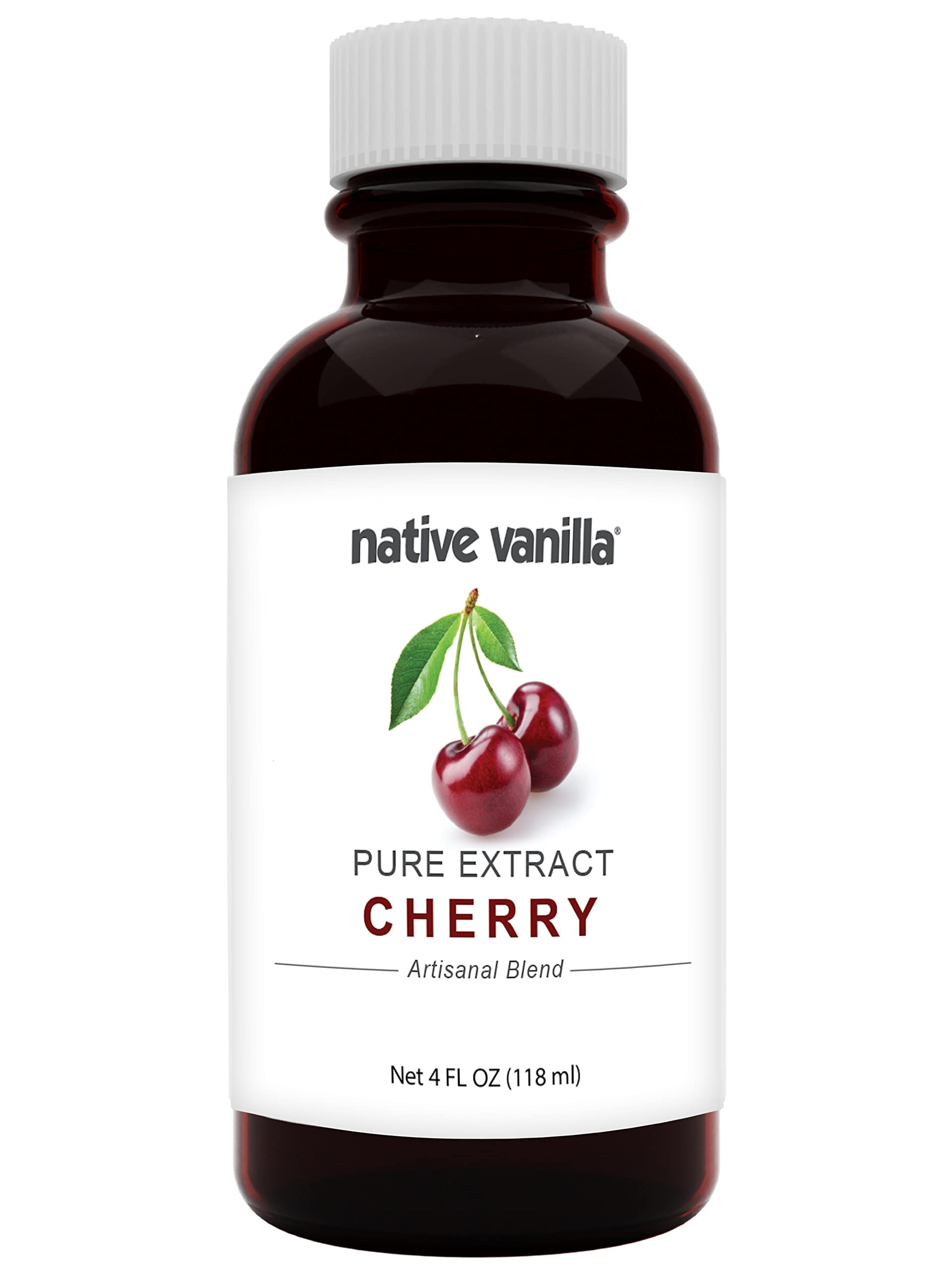 Native Vanilla - Pure IEF31 Cherry Extract - 4 Fl Oz - Perfect for ...