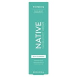 Native Whitening Toothpaste, Wild Mint & Peppermint Oil, Fluoride, SLS ...