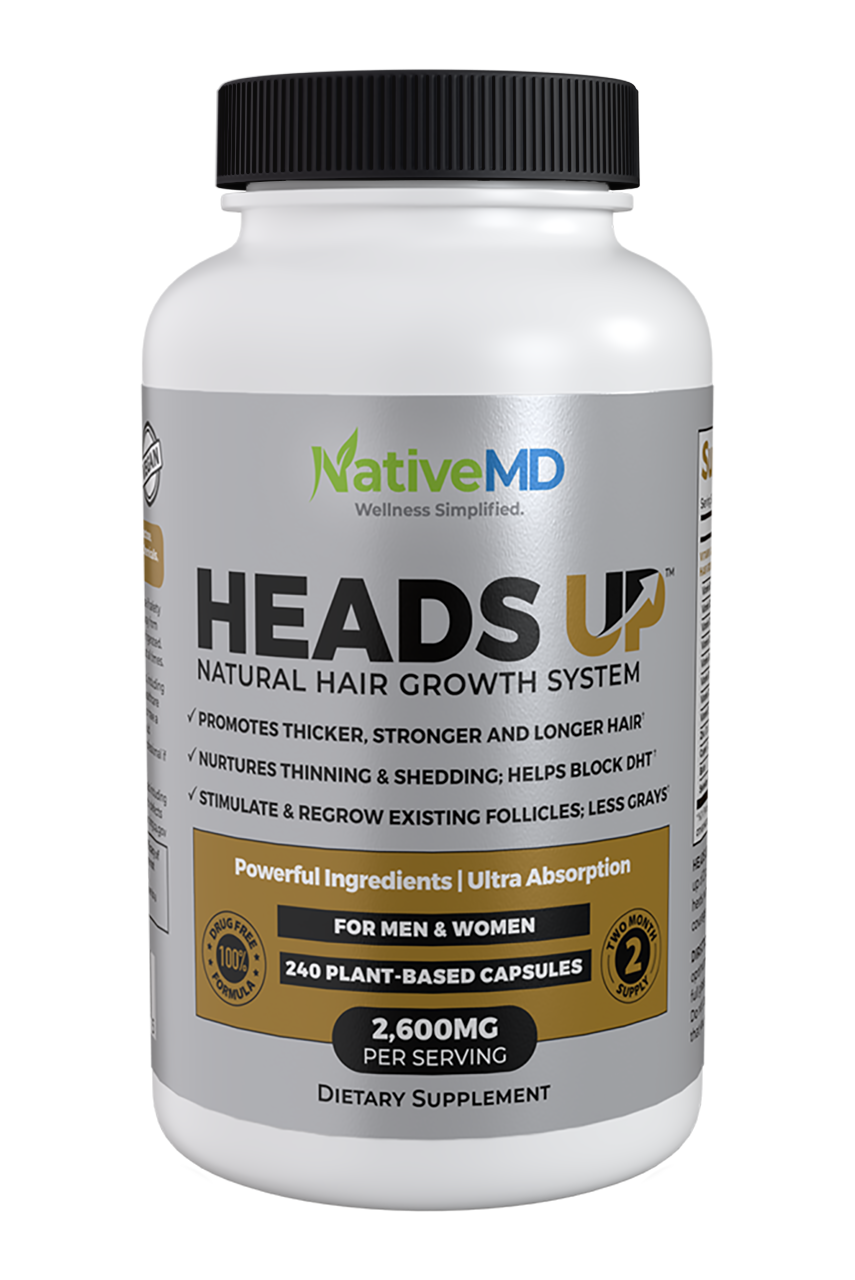 NativeMD Heads Up - A Natural Hair Growth and Wellness System - 240 ...