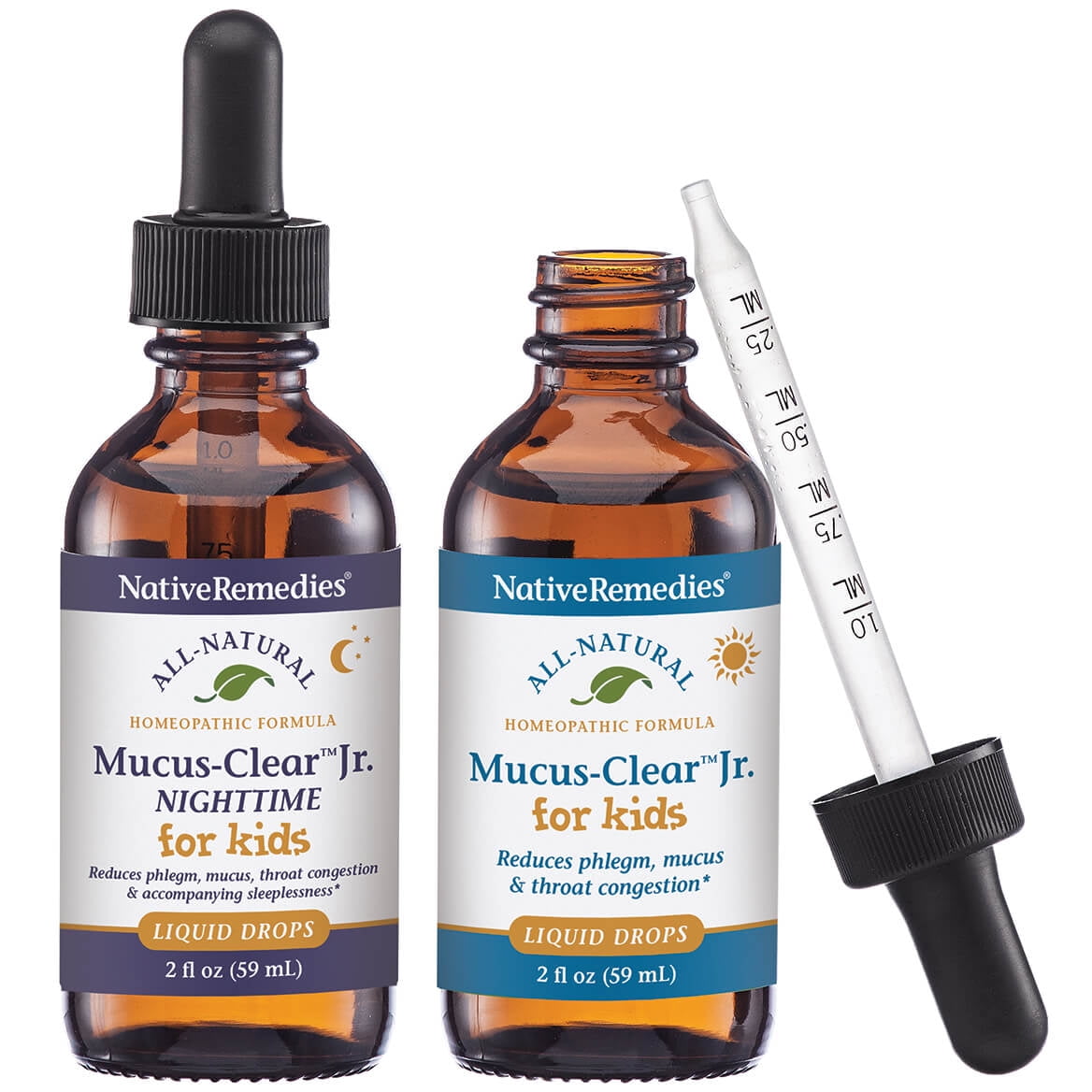 NativeRemedies Mucus-Clear Jr. ComboPack for 24 Hour Relief of Mucus ...