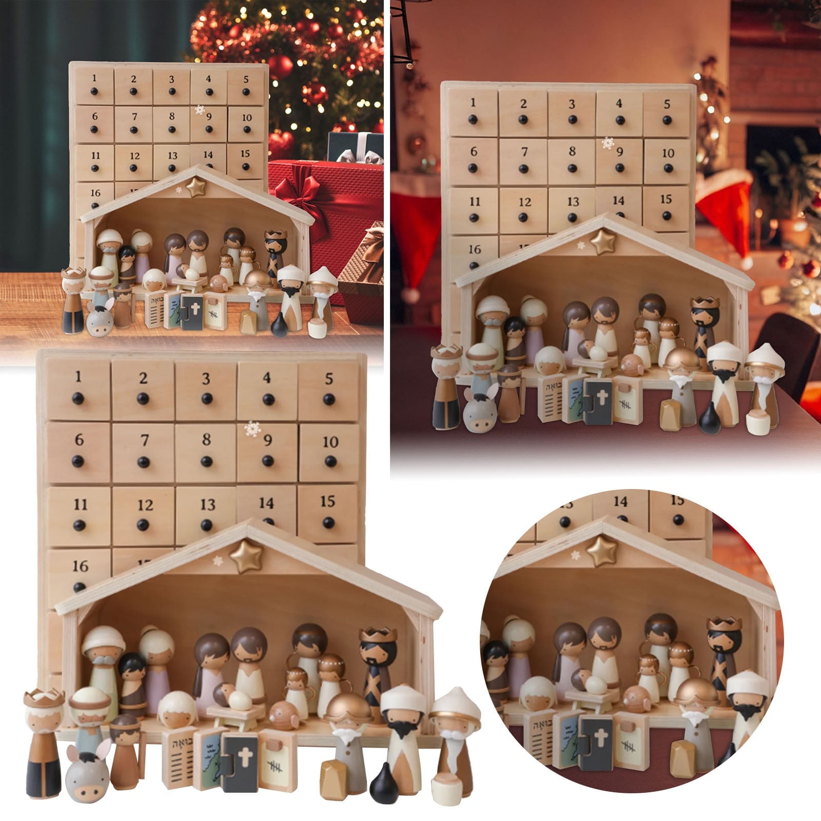Nativity Advent Set Advent Calendar 2025 with 24 Surprise Items For ...