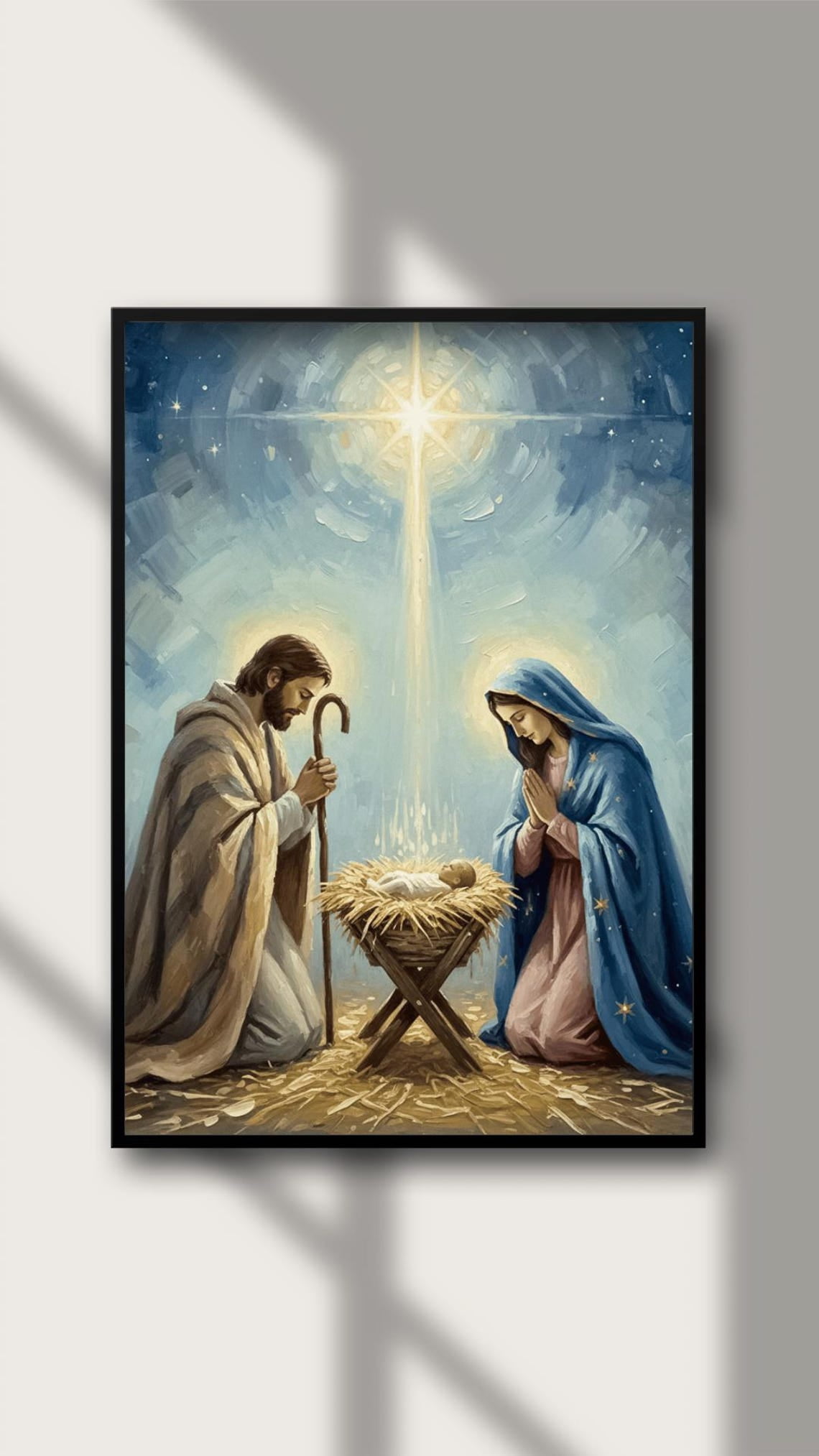 Nativity Art, Christian Christmas art, Christmas s, Star of Bethlehem ...
