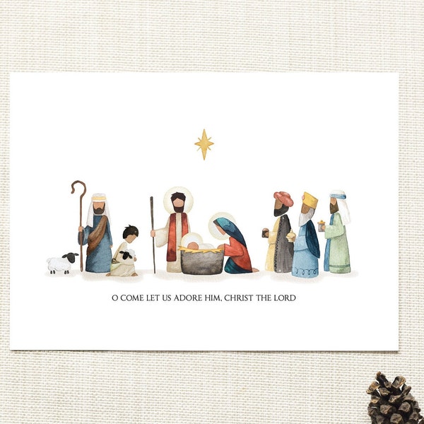 Nativity Art | Christmas Nativity Scene | Birth Of Christ | Christian ...