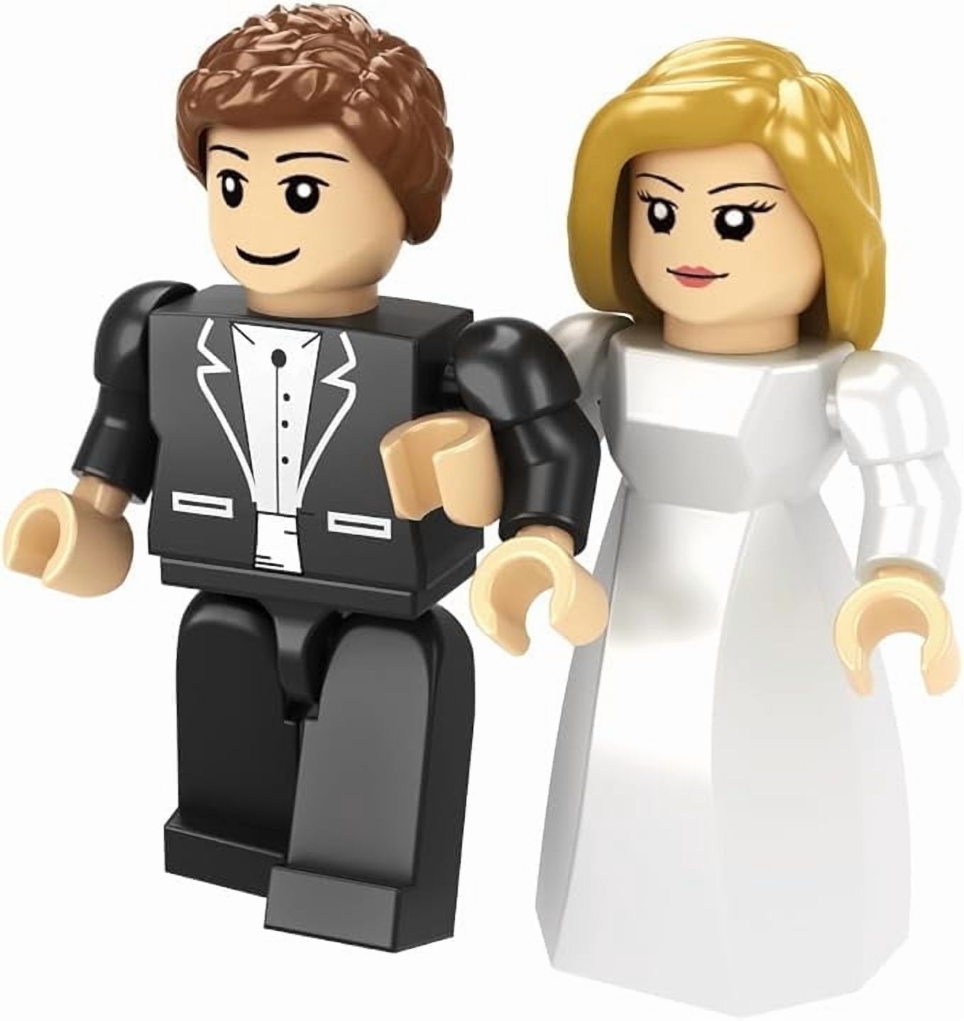 Nativity Bricks Bride & Groom Building Brick Figurines, Set of 2 ...