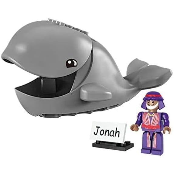 Nativity Bricks, Nativity Brick Set, Jonah & The Whale, 17 Pieces ...