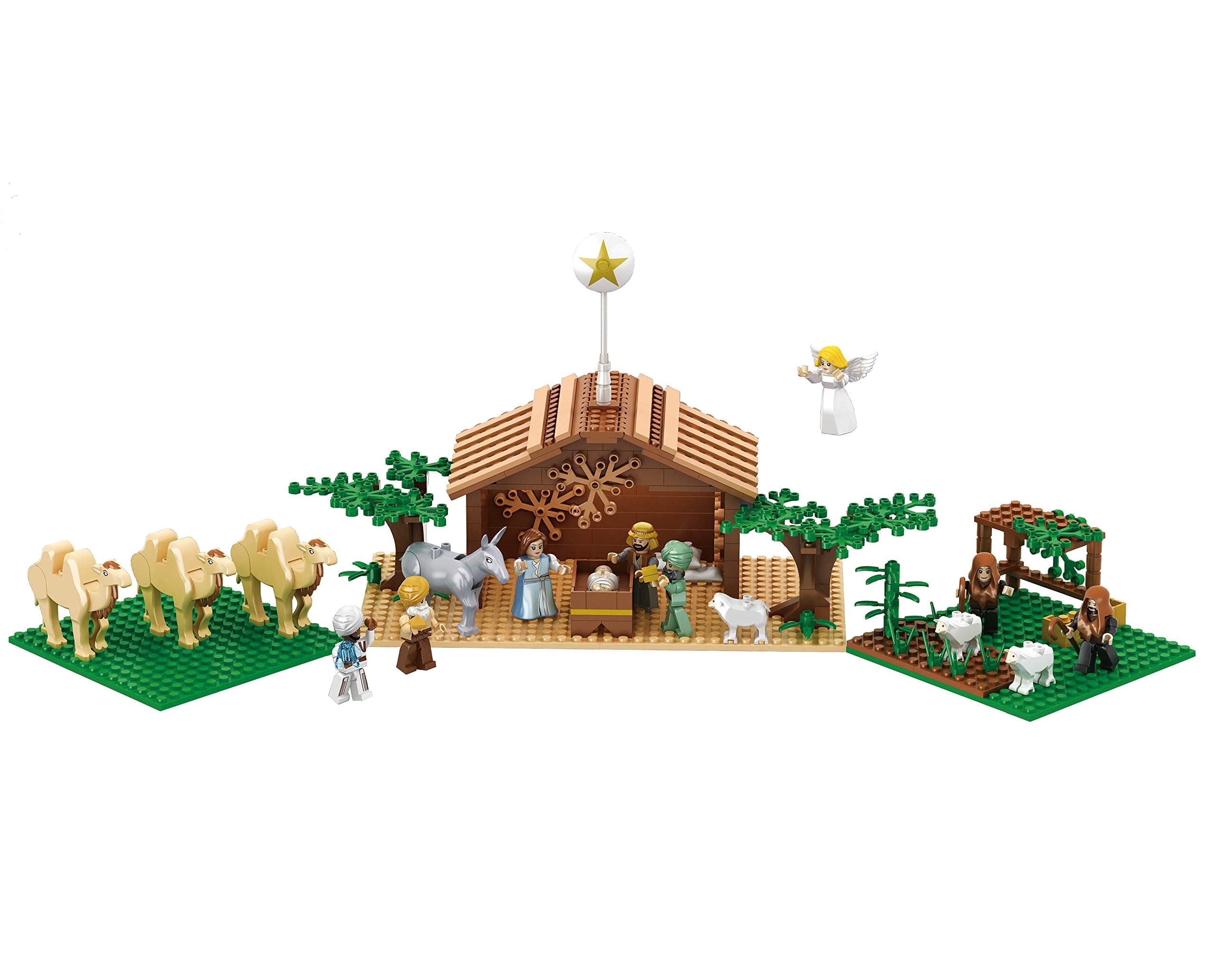 Nativity Bricks Traditional Nativity Scene Interlocking Brick Building ...