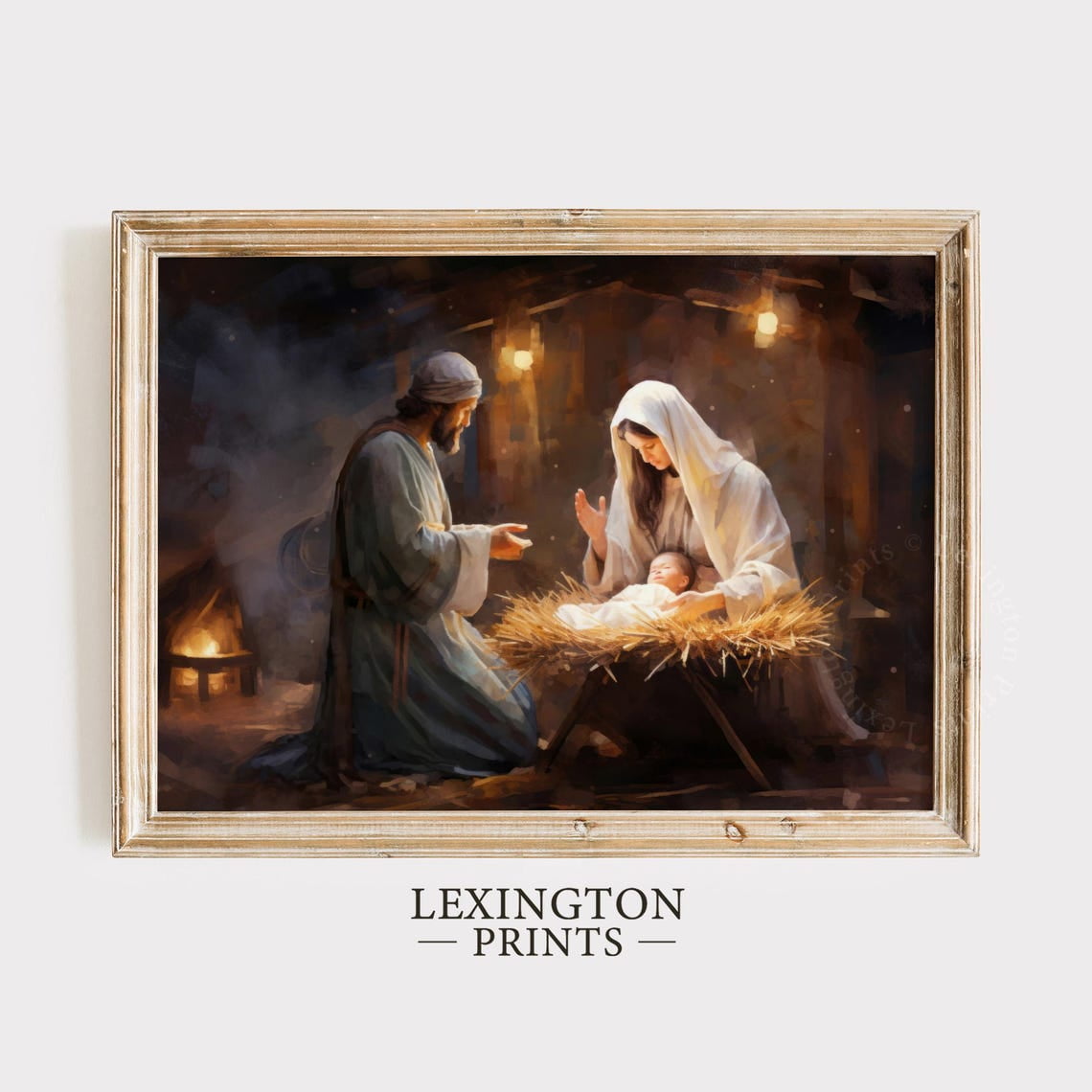Nativity Christian Wall Art Christian Nativity Wall Art Christian Print ...