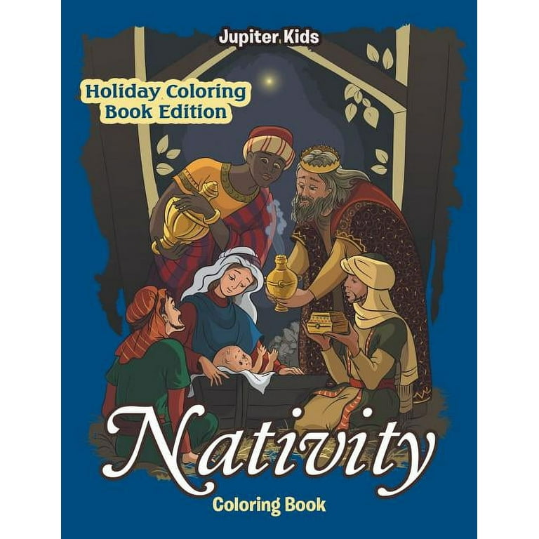 coloring book nativity
