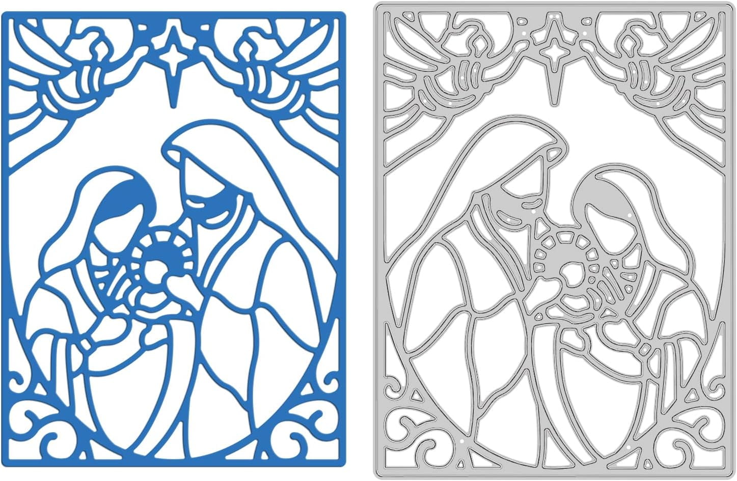 Nativity Frame Metal Cutting Dies Angel Carbon Steel Die Cuts Stencil ...