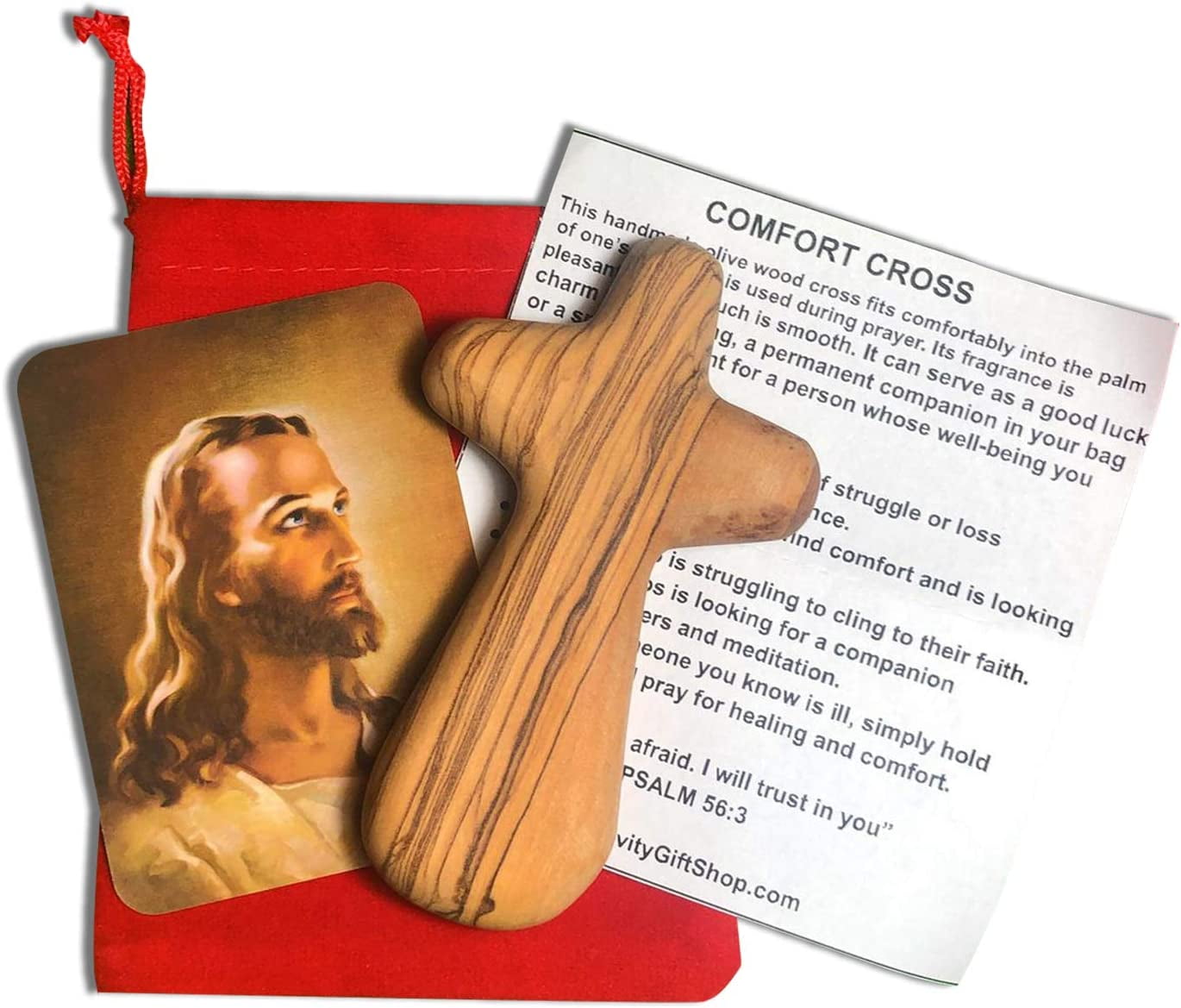 Nativity Gift Shop Olive Wood Cross From Bethlehem Holy Land, Religious ...