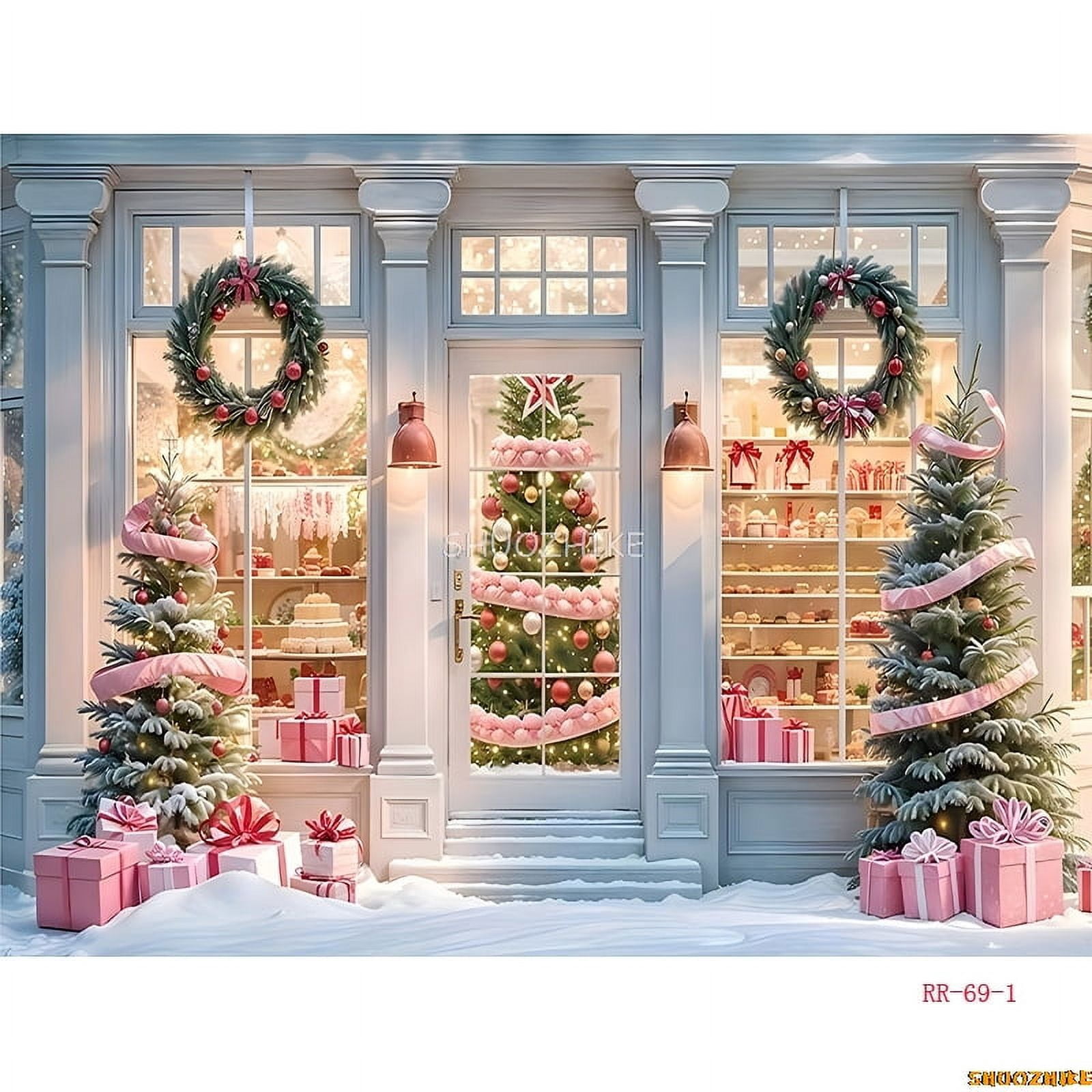 Nativity Sce Manger Photography Backdrops Props Christmas Day Fireplace ...