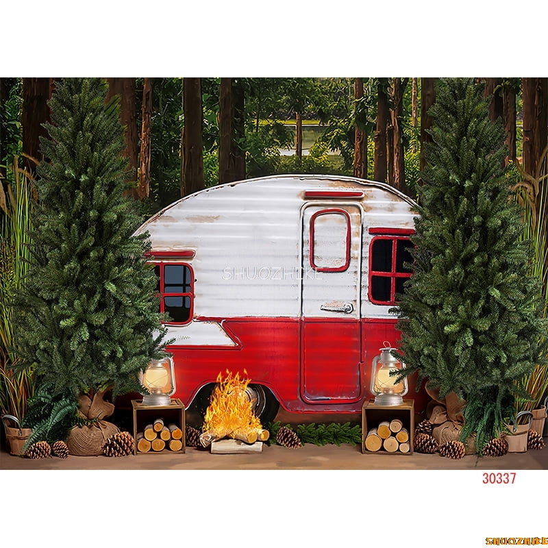 Nativity Sce Manger Photography Backdrops Props Christmas Day Fireplace ...