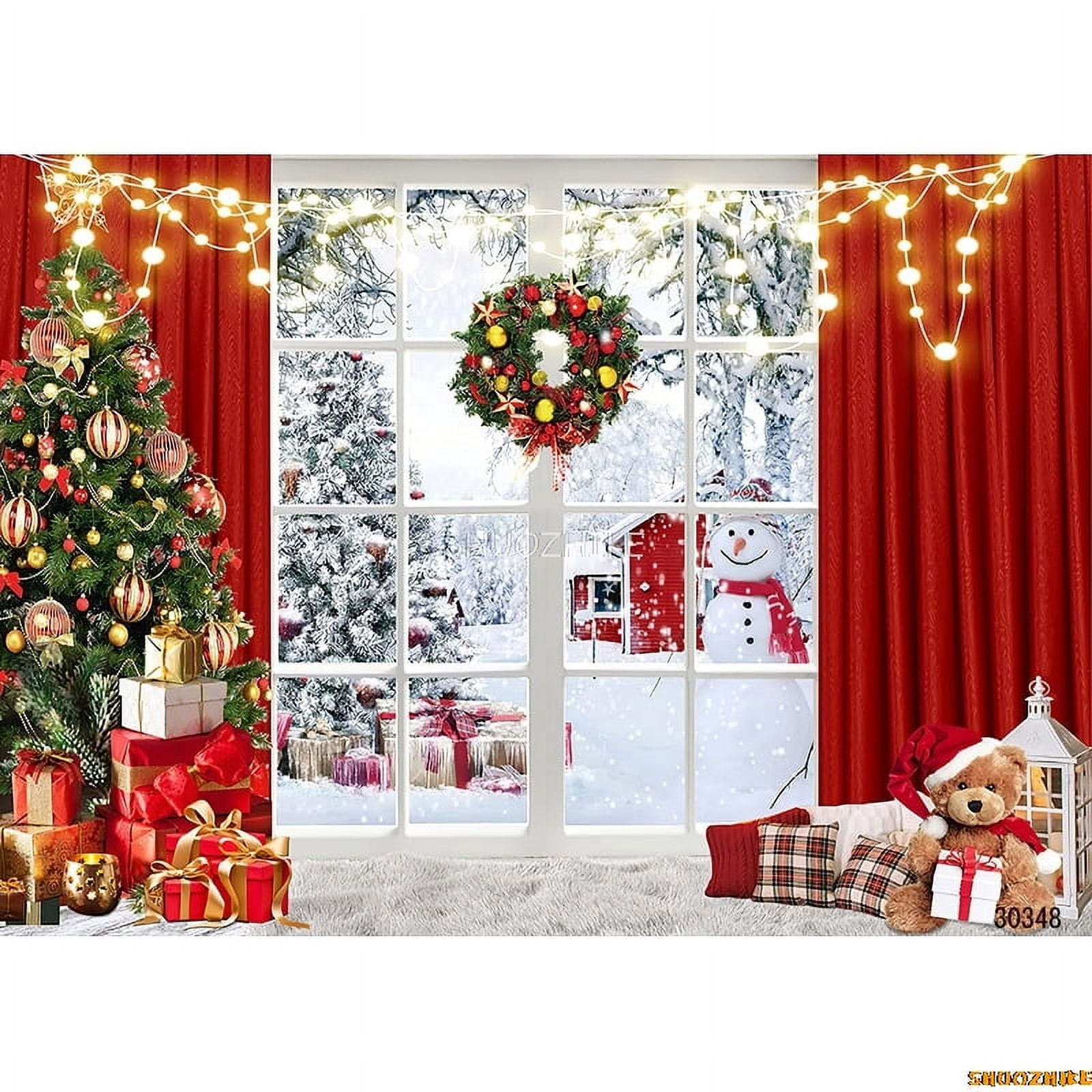 Nativity Sce Manger Photography Backdrops Props Christmas Day Fireplace ...