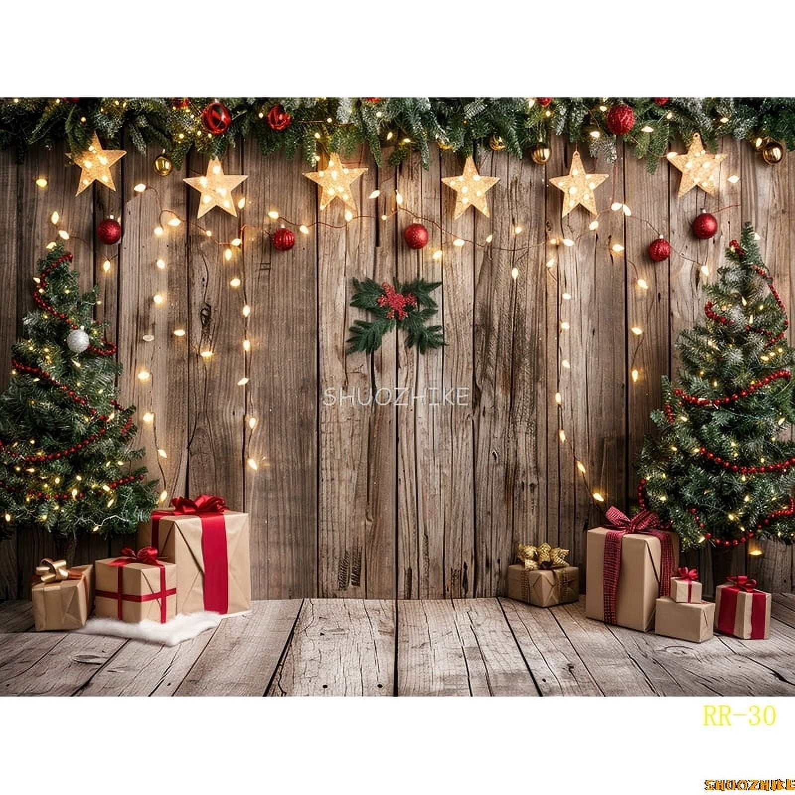 Nativity Sce Manger Photography Backdrops Props Christmas Day Fireplace ...