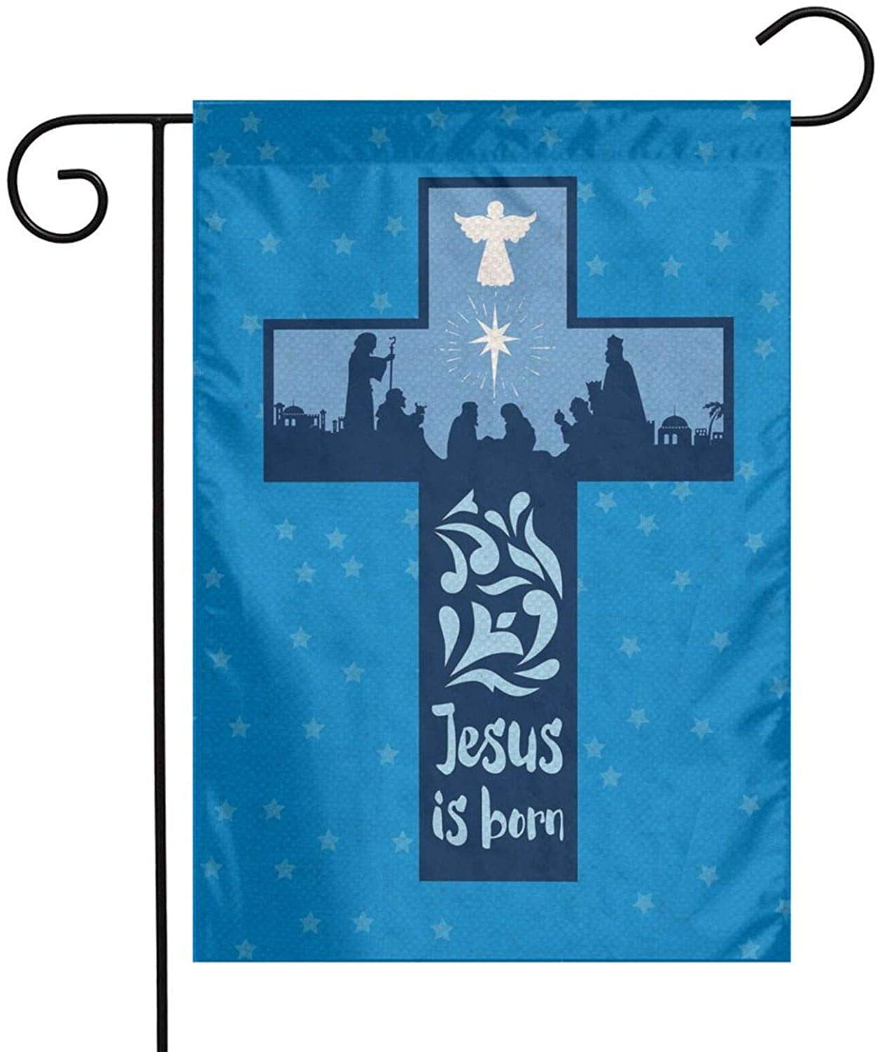 Nativity Scene Christian Religious Christmas Jesus Is Born Garden Porch ...