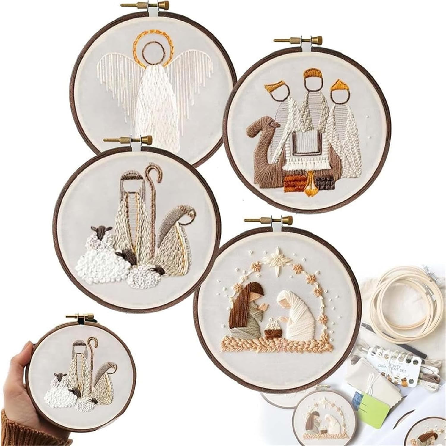 Customer reviews for Nativity Scene Embroidery Kit 4 Set, Christmas ...