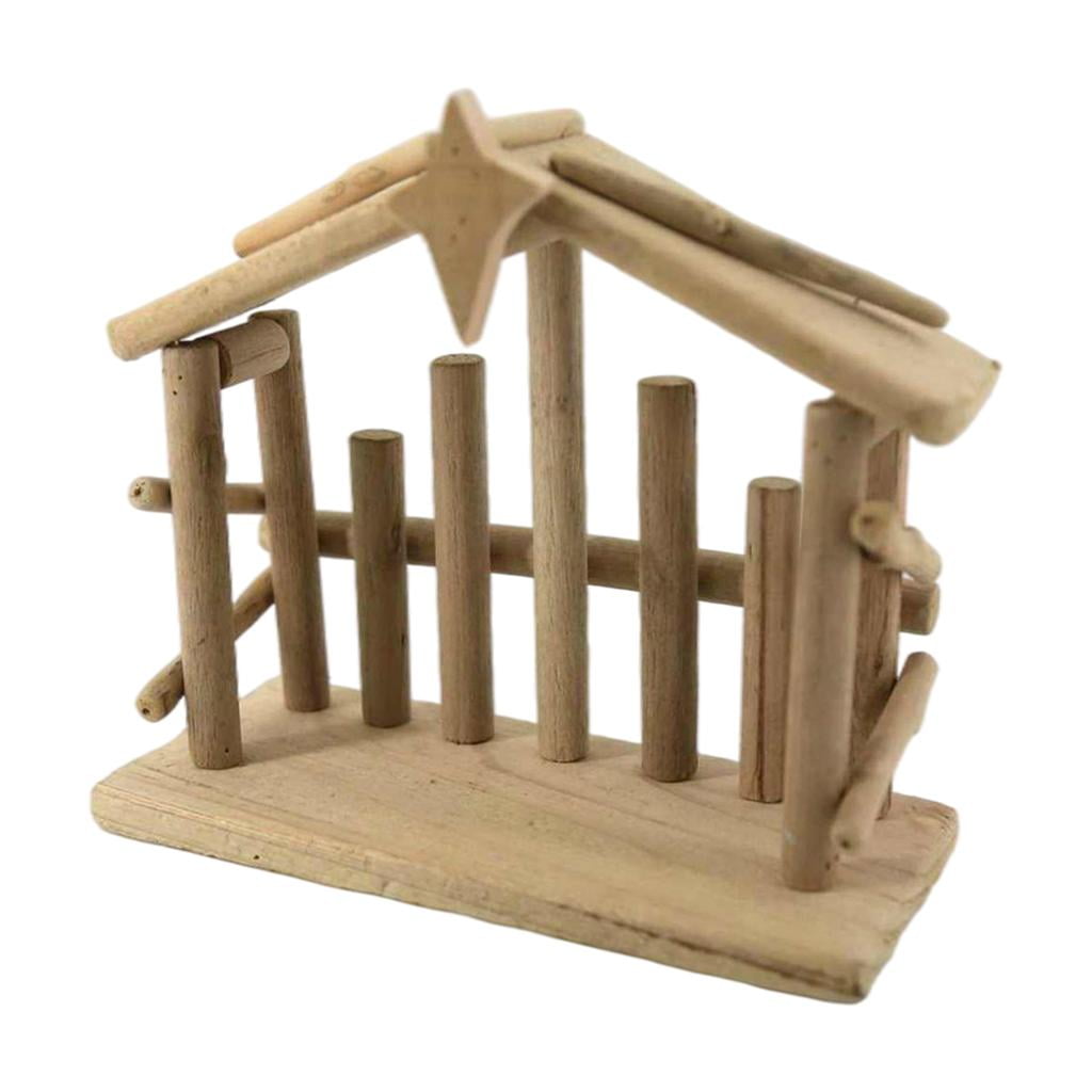 Nativity Scene Figurines Statue Baby Manger Ornament Crafts Party Home ...