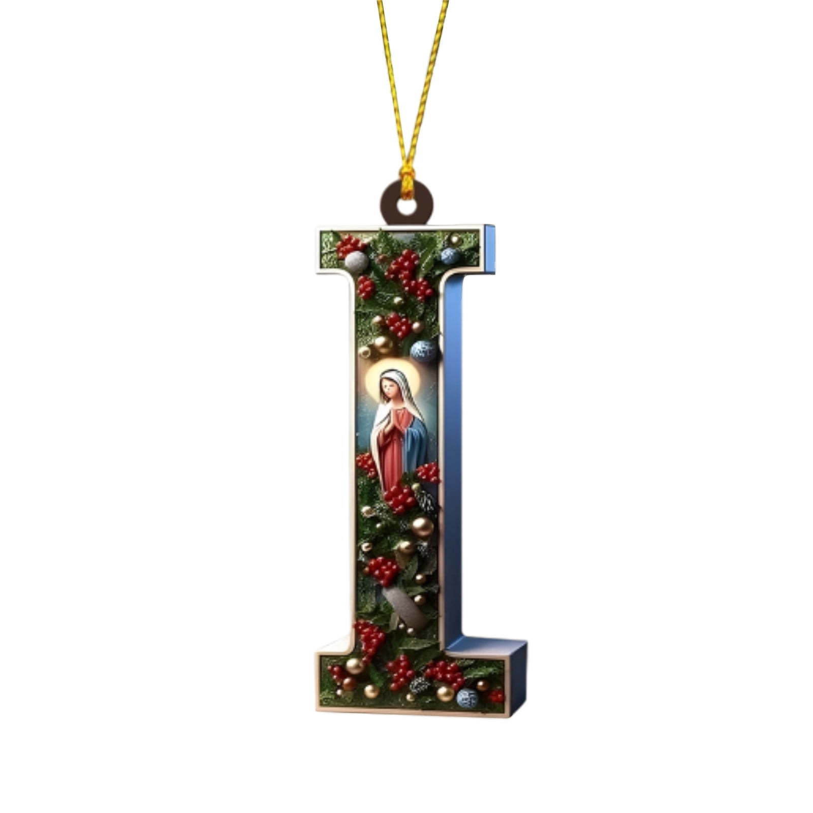Nativity Scene Letters Ornament, A to Z Alphabet Ornaments for Xmas ...