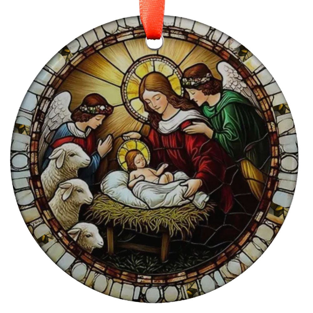 Nativity Scene Ornament, Christmas Ornament, Christmas Religious ...