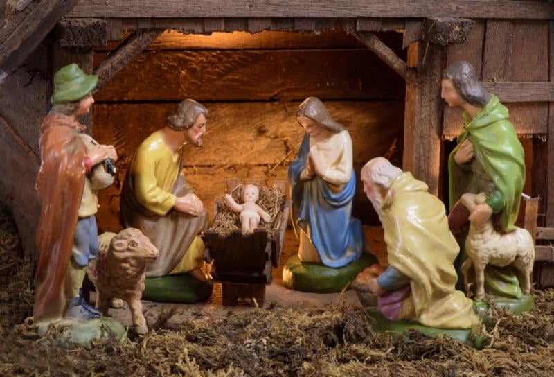 Nativity Scene Photography Backdrops Jesus Birth Angel Christian Room ...