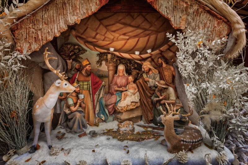 Nativity Scene Photography Backdrops Jesus Birth Angel Christian Room ...