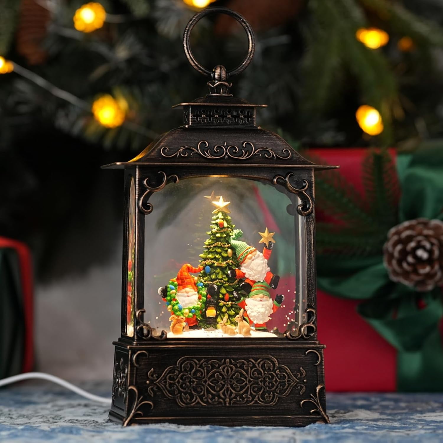 Nativity Scene Snow Globe, Light Up Christmas Snow Globes with Music ...